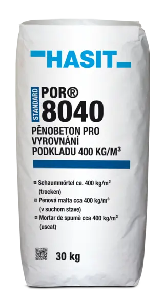 HASIT POR® 8040 STANDARD Pěnobeton pro vyrovnání podkladu 400 kg/m³ ...